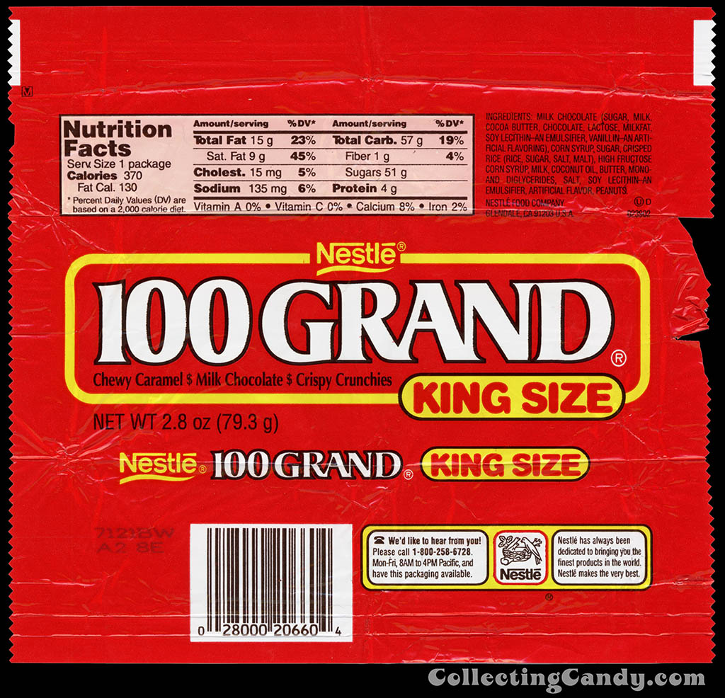 50 Years Of Nestle s 100 Grand Bar History CollectingCandy